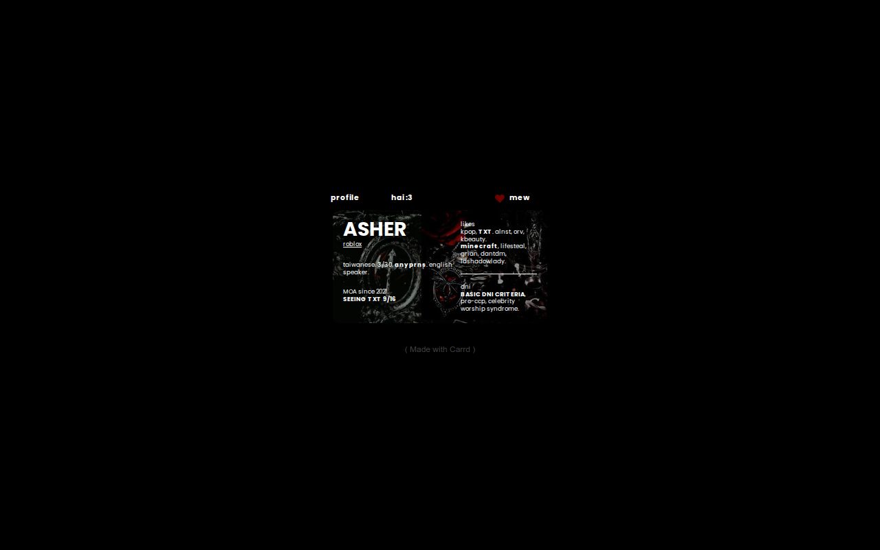 asher intro